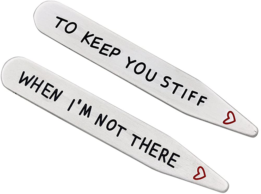 Melix Home to Keep You Stiff When I’M Not There Collar Stay Stainless ...